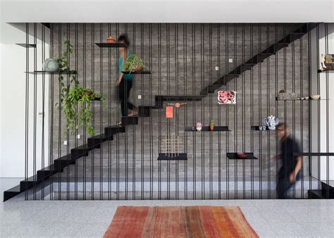 David Lebenthals Tel Aviv Townhouse Features Steel Staircase