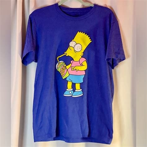 Bart Simpson Slurpee Drink Hypno Eyes T Shirt Size Me Gem