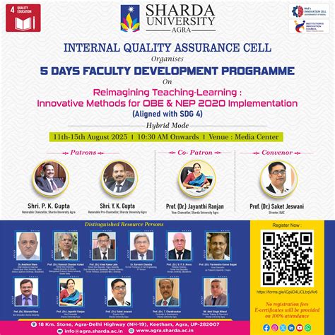 5 Days Faculty Development Programme Fdp By Iqac Aug 1115 2025