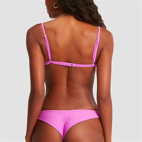 Billabong Tan Lines Ceci Triangle Bikini Top Bright Orchid Womens