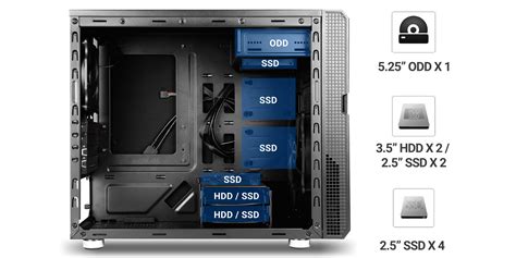 Antec P5 Micro Atx Case Sound Dampening 525 X 1 35Ã¢Â€Â Hdd X 2 2