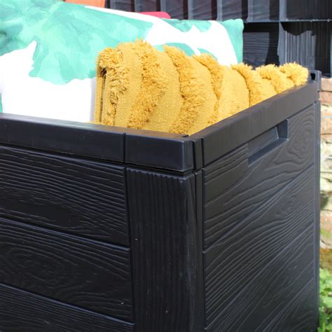 Progarden Wood Effect Garden Storage Box 300l Charlies