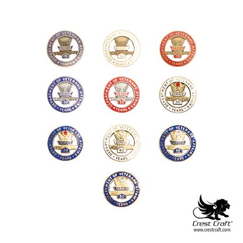 Veterans Affair Va Career Service Lapel Pins Crest Craft Company