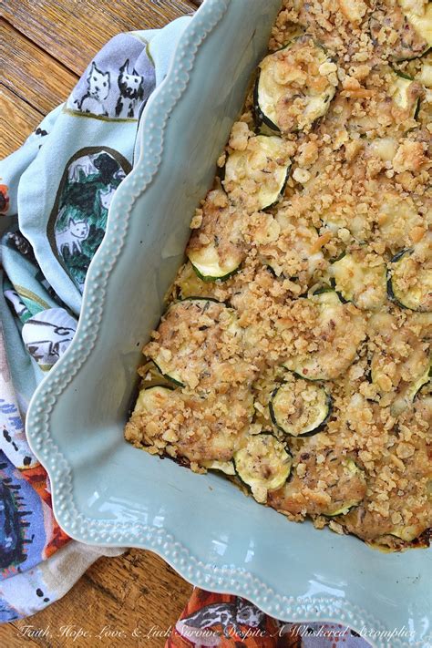 Zucchini And Orzo Pasta Baked Cheddar Casserole