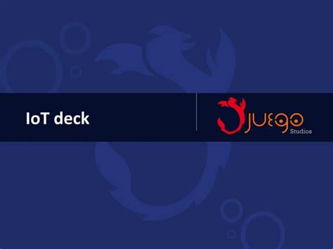 Iot Application Deck Pdf