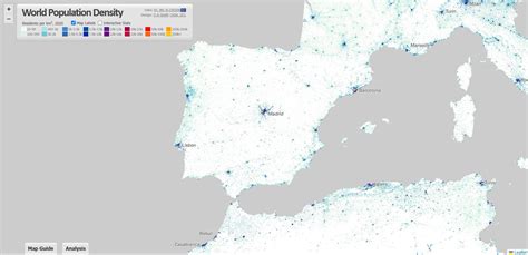 Cartografía World Population Density