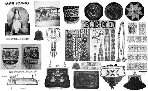 Antique Edwardian Apache Bead Loom Beading Patterns Cd Book Etsy