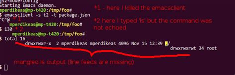 Emacs Daemon Mangled Terminal Output After Failing Emacsclient Folding Mode Launch Emacs