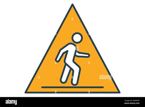 Pedestrian Crossing Icon Icon Related To Pedestrian Pathways Public