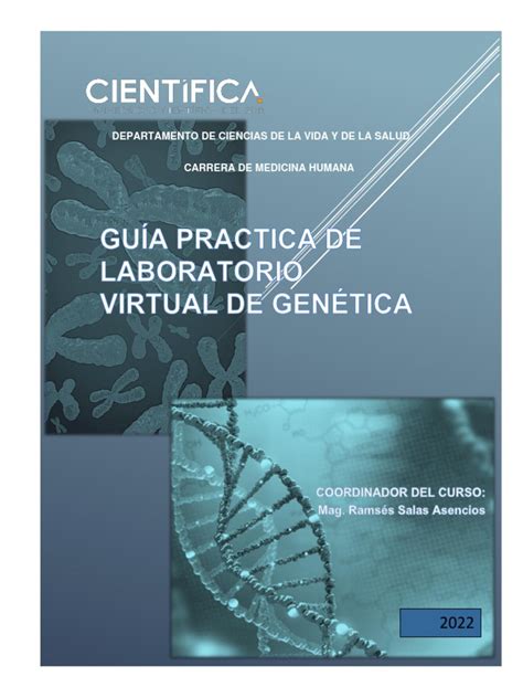 Guía De Práctica Genética 2022 Pdf Polimorfismo De Nucleótido