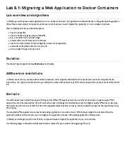 Lab Migrating A Web Application To Docker Containers Pdf Lab Migrating A Web