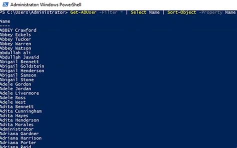User Management Via Get Aduser Powershell Cmdlet User Management Via Get Aduser Powershell Cmdlet