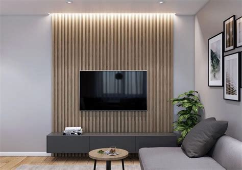 Wall Panelling Ideas Behind Tv
