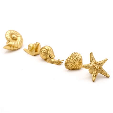 Whimsical Dresser Knobs Brass Dresser Knobs Nautical Decorative Knobs Gold Dresser Knobs