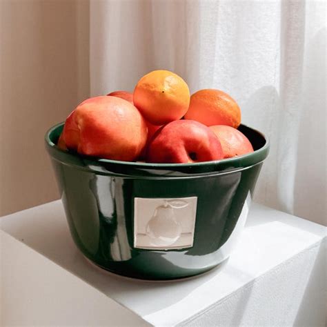 Dark Green Fruit Bowl