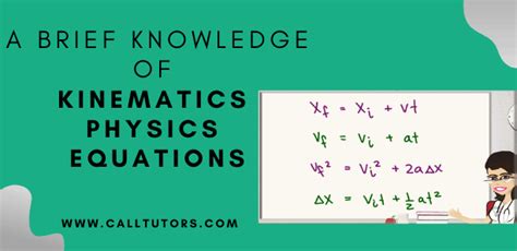 Basic Physics Equations Kinematics