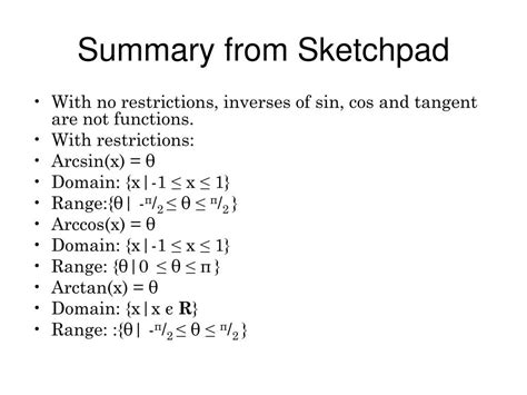 PPT Inverse Trig Functions PowerPoint Presentation Free Download ID 229152