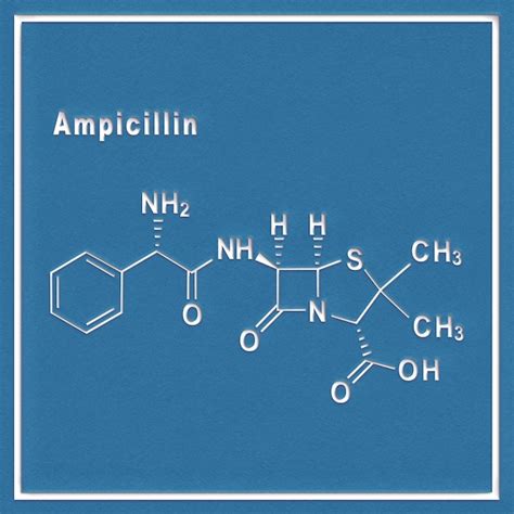 Premium Photo Ampicillin Antibiotic Drug Structural Chemical