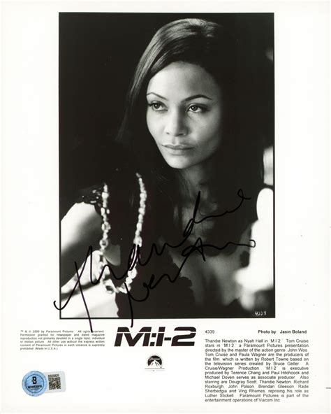 Thandie Newton Mission Impossible 2 Authentic Signed 8x10 Photo Bas