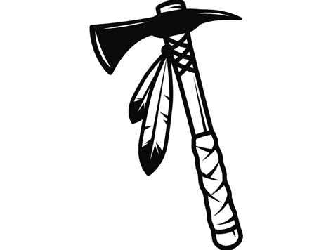 Tomahawk Native American Hatchet Indian Axe Clipart Drawing Tomahawks