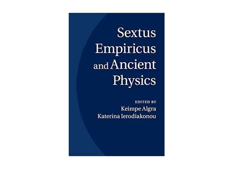 Sextus Empiricus And Ancient Physics Com O Melhor Preço é No Zoom