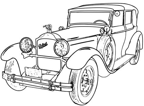 Vintage Car Line Drawing At Getdrawings Free Download