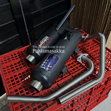 1set Aun Pipe Orbr Muffler Power Pipe Beat Carb Beat Fi Honda Genio Honda Click 125i Click 125