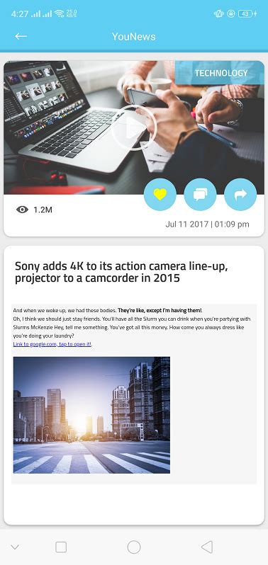 Younews Android Universal News App Template By Cubycode Codecanyon