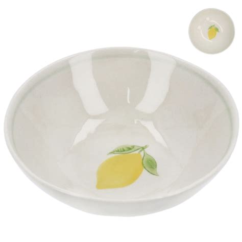 Summer Bowl With Lemon Decorative Serving Bowl Perfect For Pasta Salad
