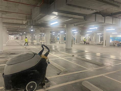 Epoxy Group ลงไซต์งานก่อสร้าง งานพื้นลานจอดรถชั้นใต้ดิน