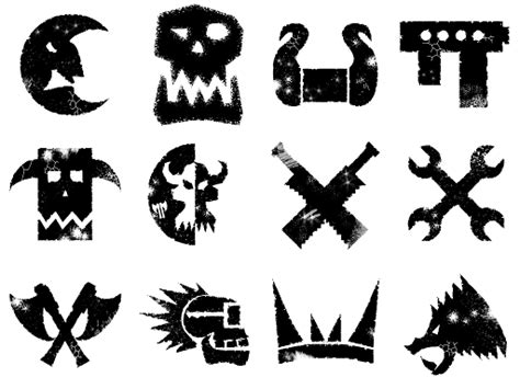 Image Result For Ork Stencil Warhammer Figures Warhammer 40k Art Glyphs Symbols