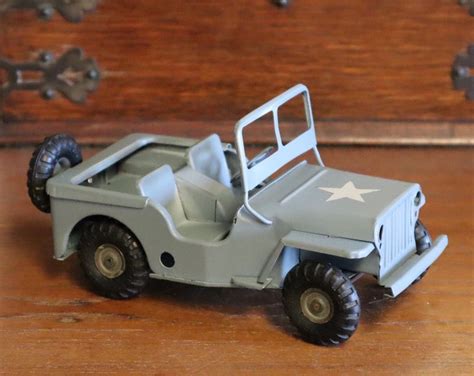 1940s Triang Willys Jeep Clockwork Truck Triang Clockwork Car Etsy