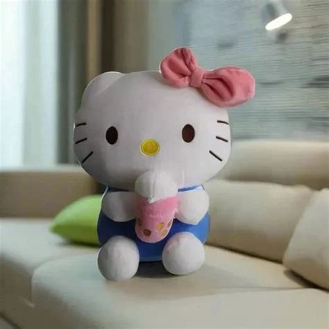 Mutlicolur Plush Bubble Tea Hello Kitty Stuffed Toy Size Dimension 30 Cm At ₹ 255 Piece In