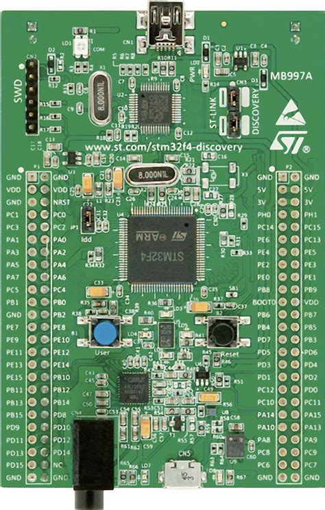 stmicroelectronics stm32f4discovery developmentboard stm32 f4 series