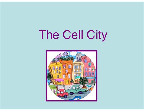The Cell City Exercises Cell Biology Docsity