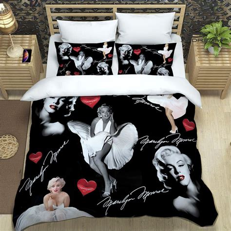Marilyn Monroe Bedding Set Sold By Molestation Pioneering 35 Off Sku