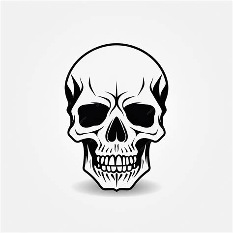 Disegno A Mano Di Cranio Umano Di Brachiosauro Scheletro Di Cranio