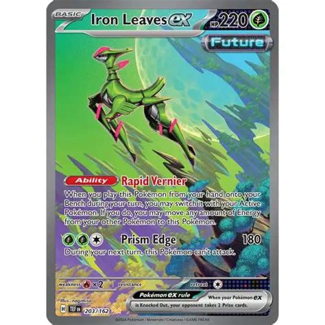 Pokemon Temporal Forces Single Card Double Rare Iron Leaves Ex 25 Toywiz