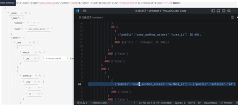 Absolute Column Reference Filter In Query With Query Clause Does Not