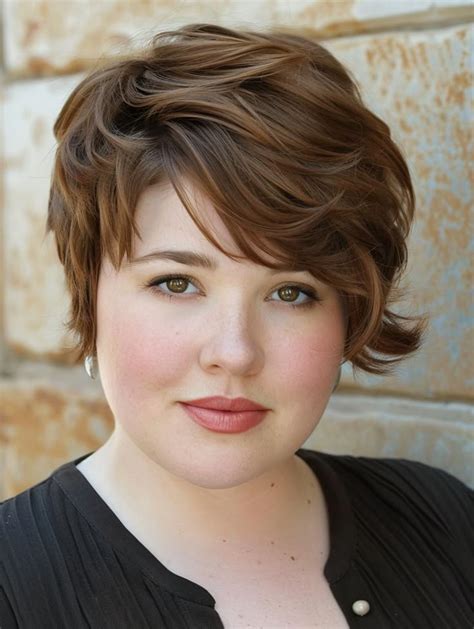Flattering Short Hairstyles For Chubby Faces Pixie Cuts Curly Wavy And More Hairstyle For