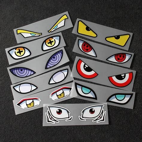 Pegatina De Ojos De Gato Reflectante Est Reo 3d Para Motocicleta