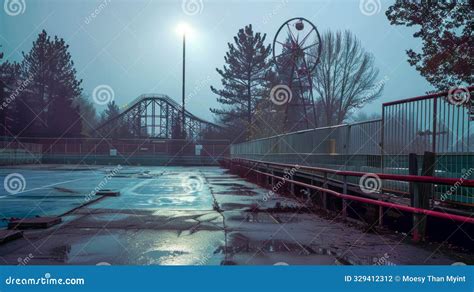 Abandoned Theme Park Haunting Abandoned Amusement Park Shrouded In