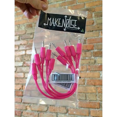 Make Noise Hot Pink Patch Cables 5 Pack 615cm Reverb