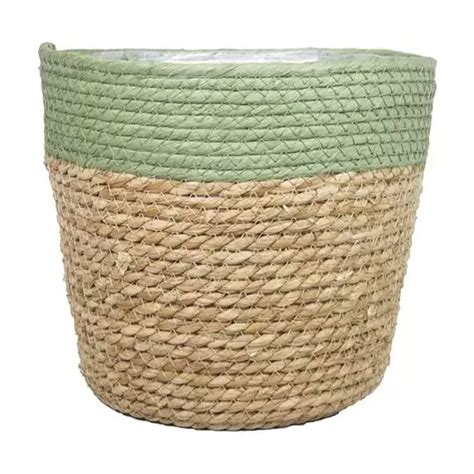 Mand Met Groene Rand D175h14cm Groenrijk Beneden Leeuwen Een Mooi