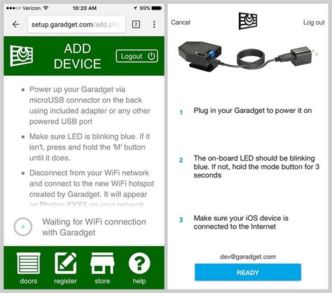 garadget setup instructions install garadget community