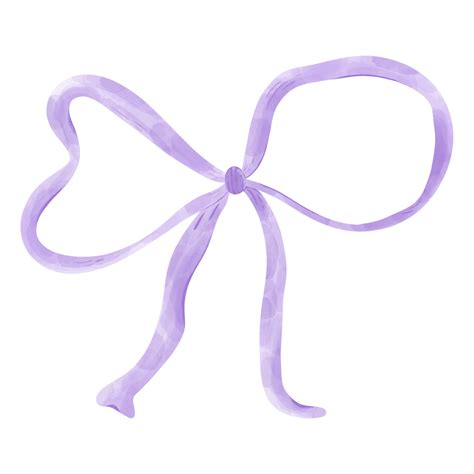 Purple Bow Watercolor 36496264 Png