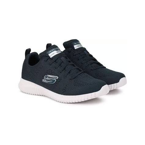 Buy Skechers Men Elite Flex Clear Leaf Navy Blue Running Shoes Online
