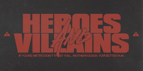 METRO BOOMIN HEROES VILLAINS Behance