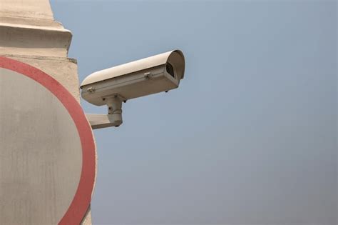 Premium Photo Cctv Cameras Security Cameras Or Surveillance On The Gate