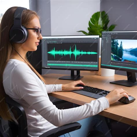 Premium Ai Image In The Corner Of A Cozy Room Sits A Young Girl Engrossed In Her Task Her